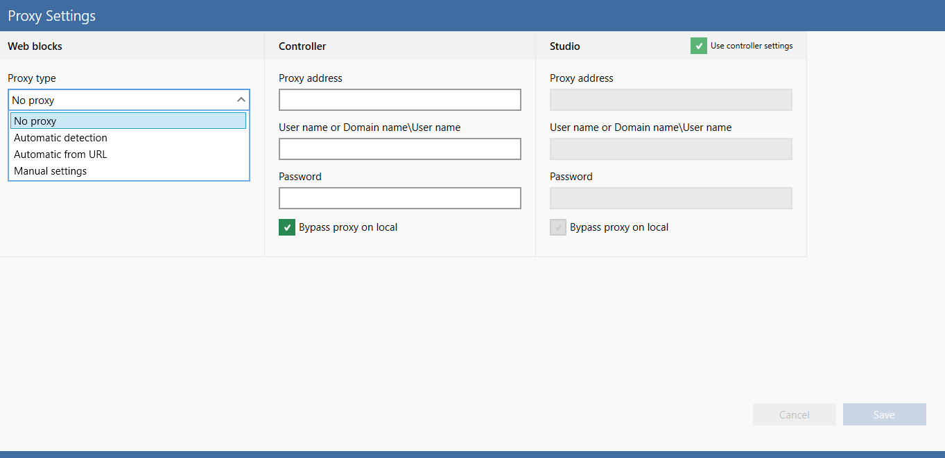 Proxy Settings | Leapwork Documentation Proxy Settings | Leapwork Documentation